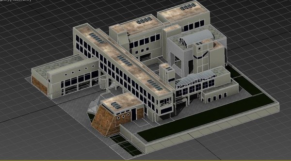 3d model building school