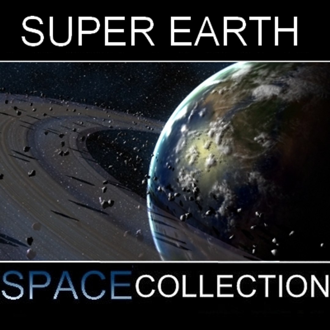 3d model of super planet earth