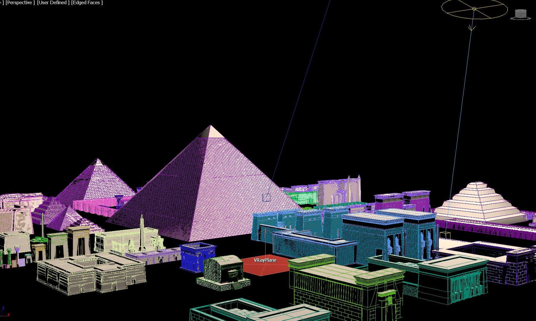 Egypt Pyramid Architecture Model - TurboSquid 2251240