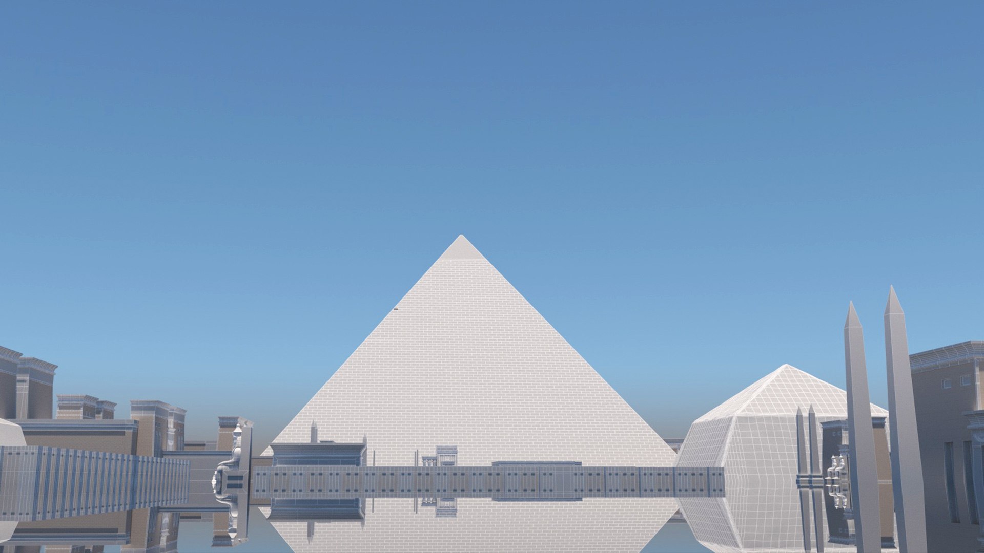 Egypt Pyramid Architecture Model - TurboSquid 2251240