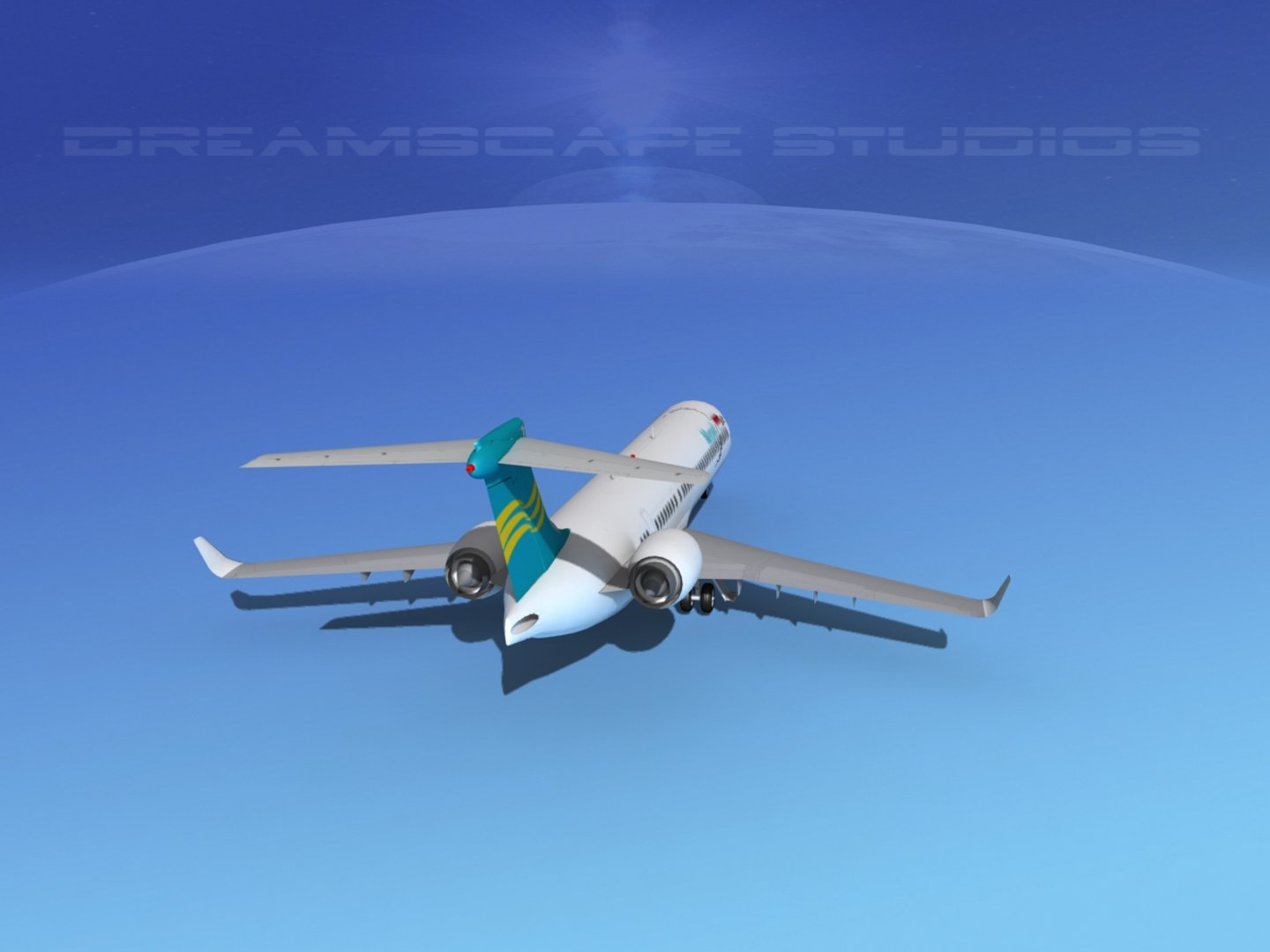 3d Comac Airliner