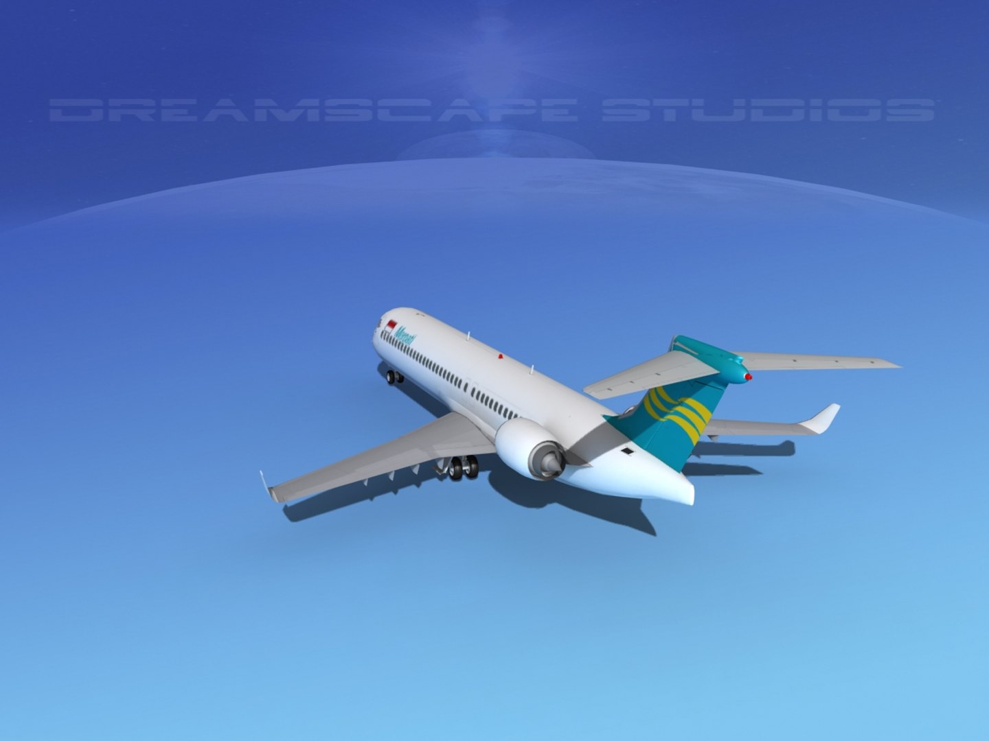 3d Comac Airliner