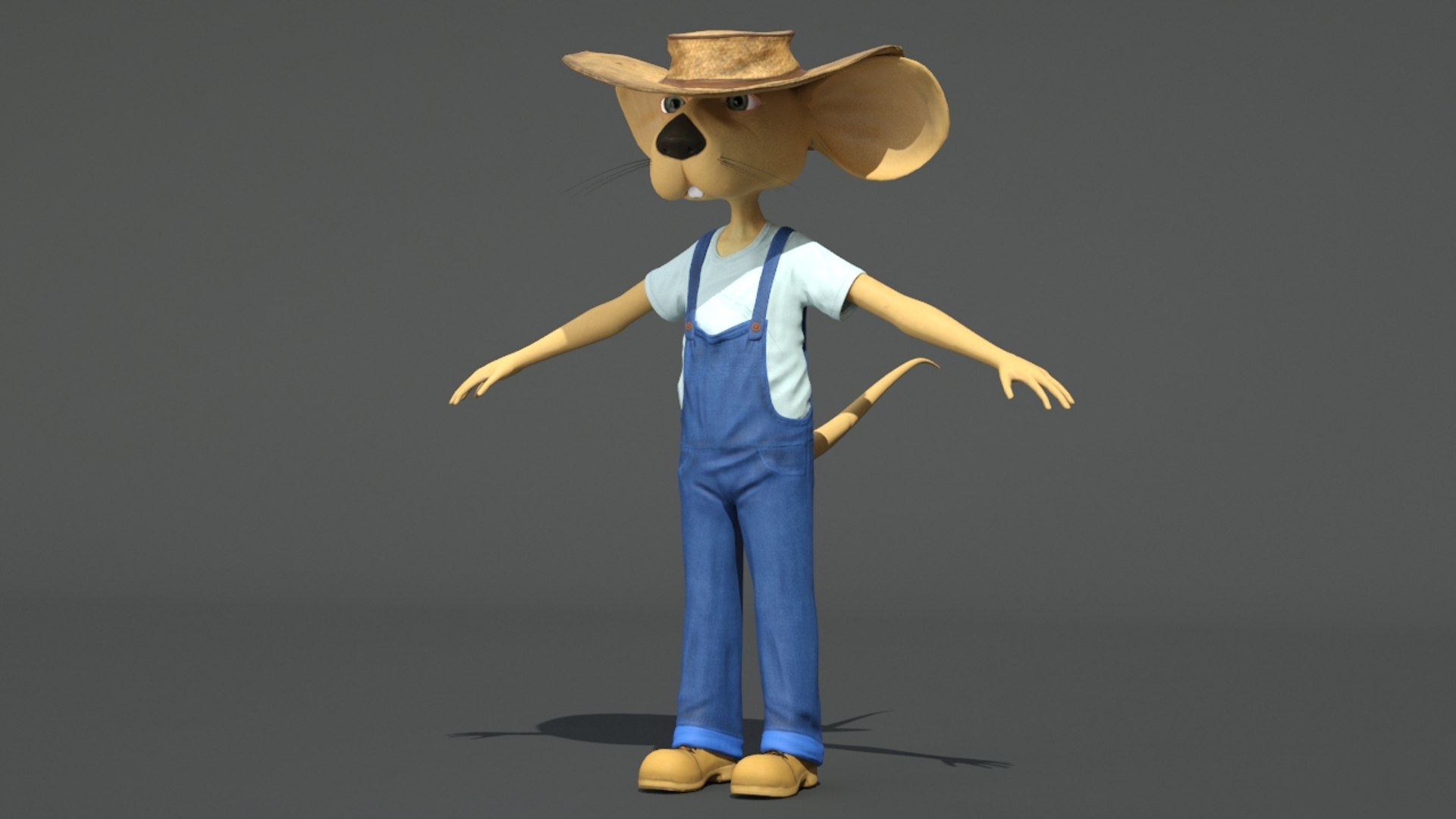 3d farm mouse