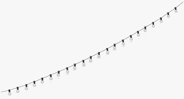 3d string lights model