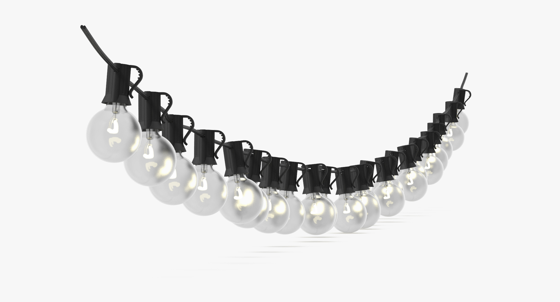 3d string lights model