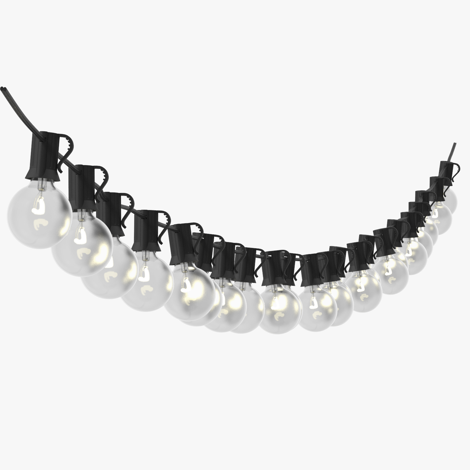 3d string lights model