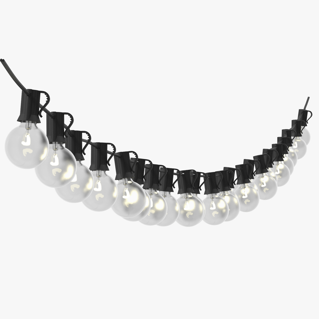 3d string lights model