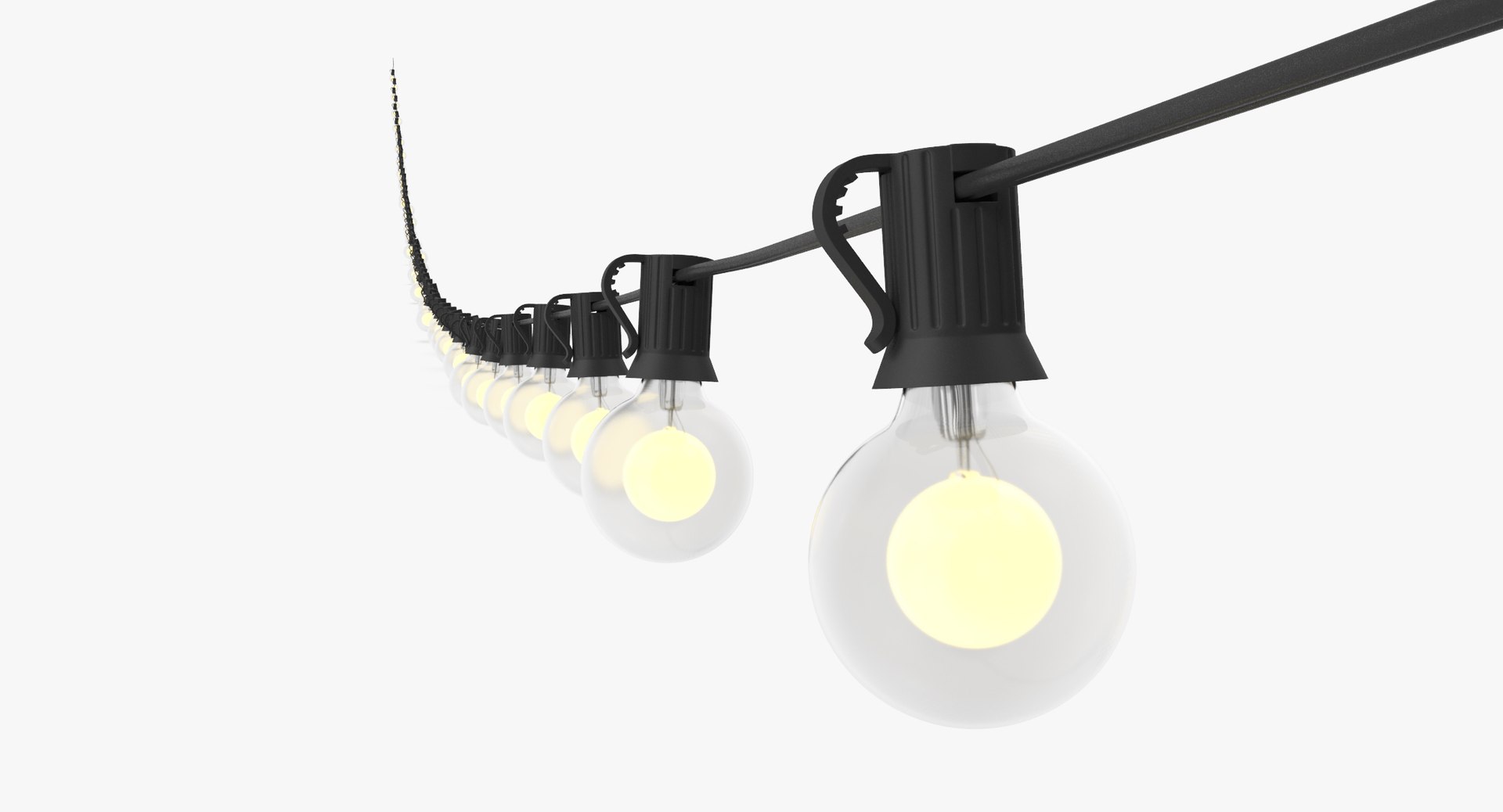 3d string lights model