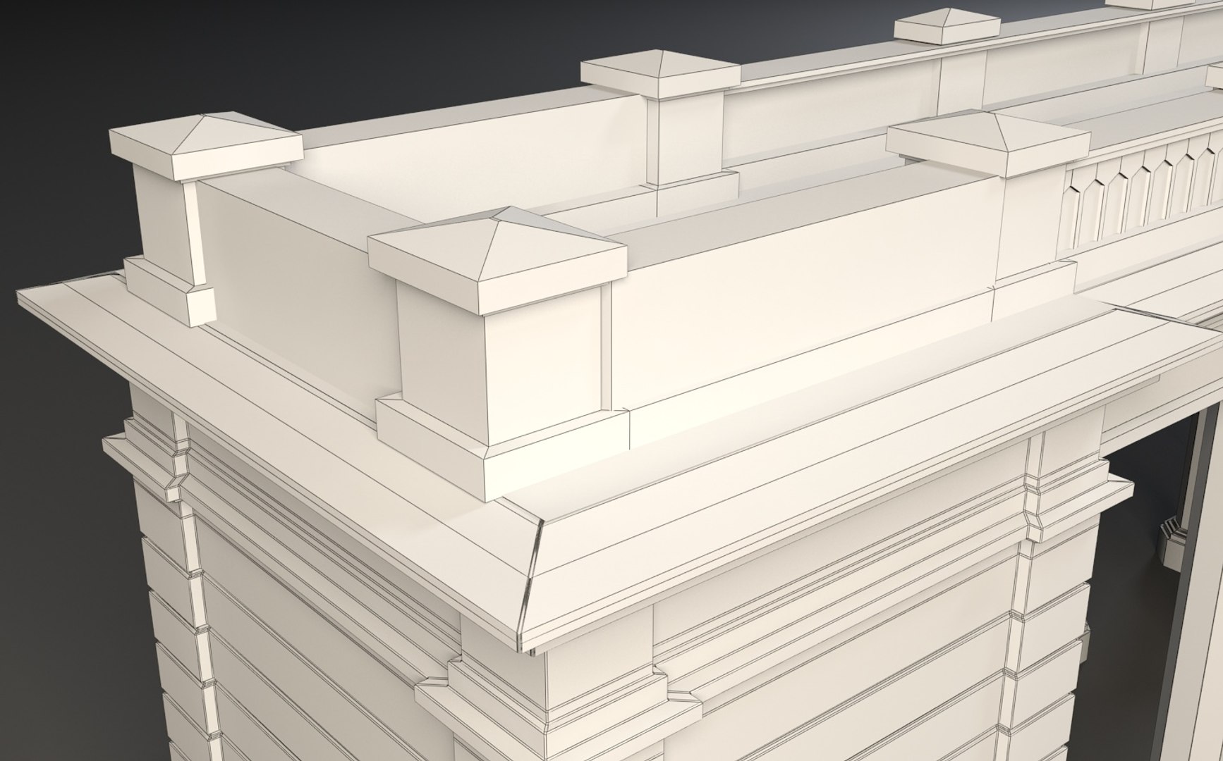 3ds Max Arches Columns