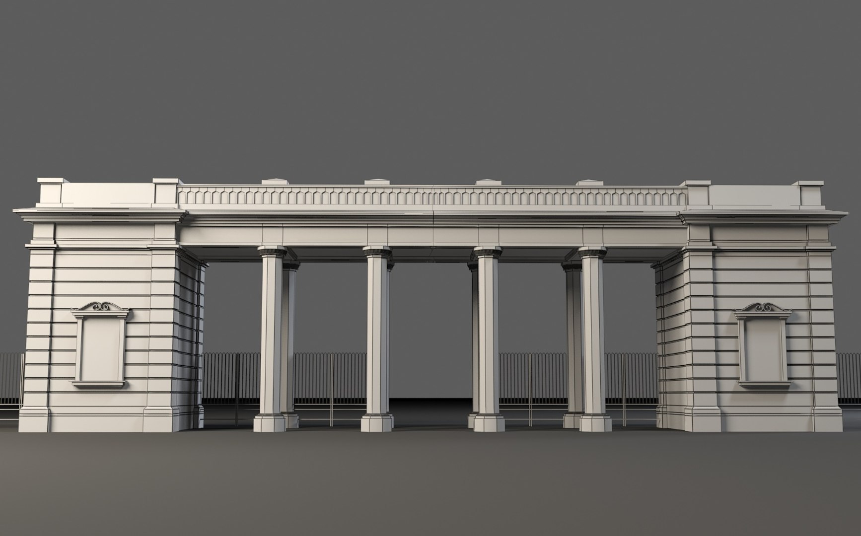 3ds Max Arches Columns