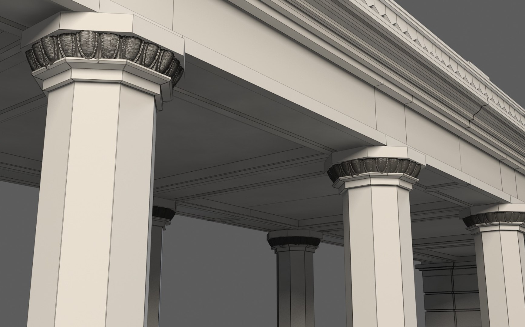 3ds Max Arches Columns