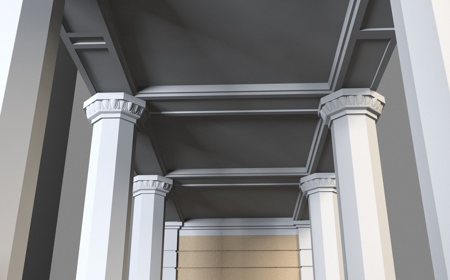 3ds Max Arches Columns