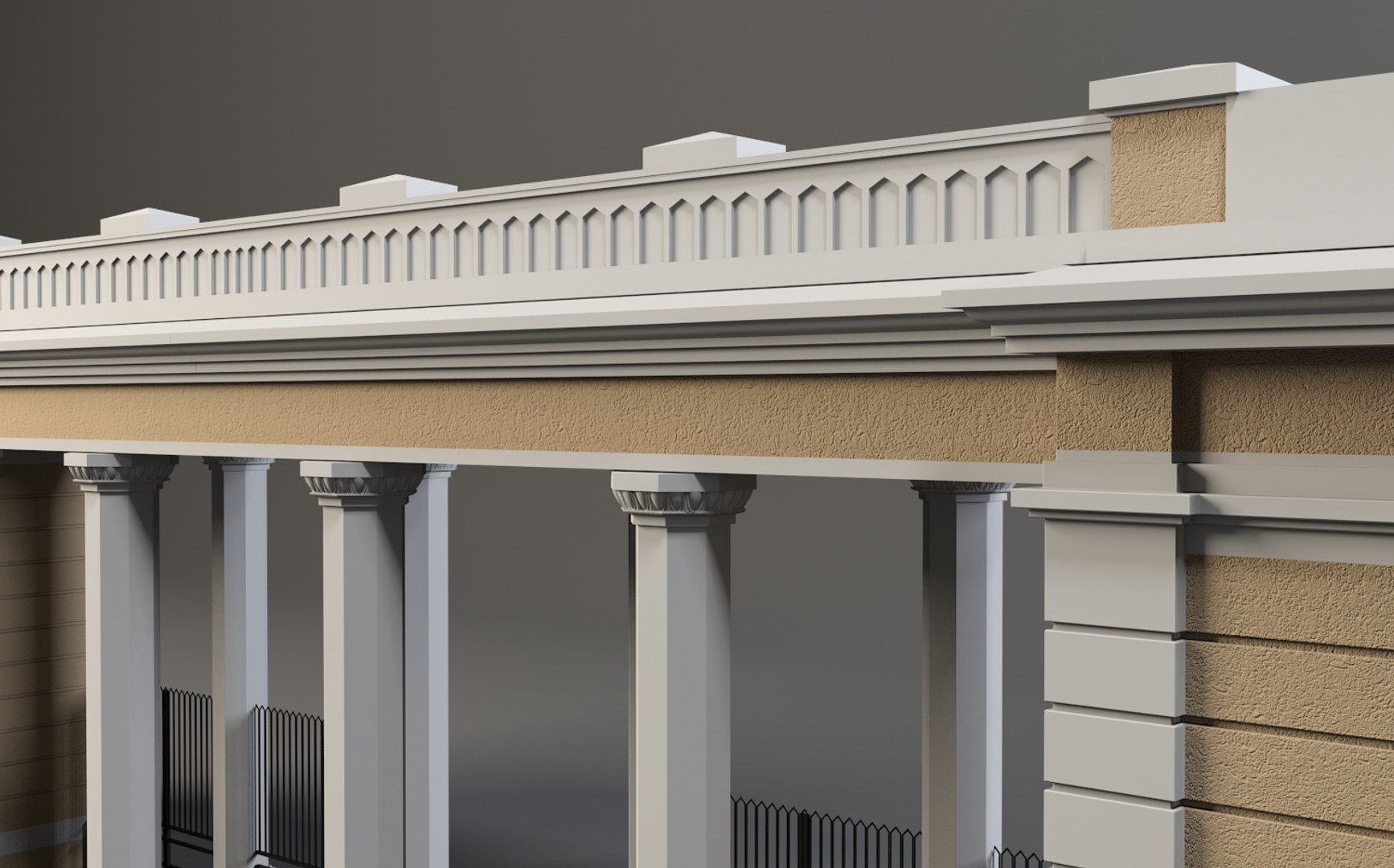 3ds Max Arches Columns