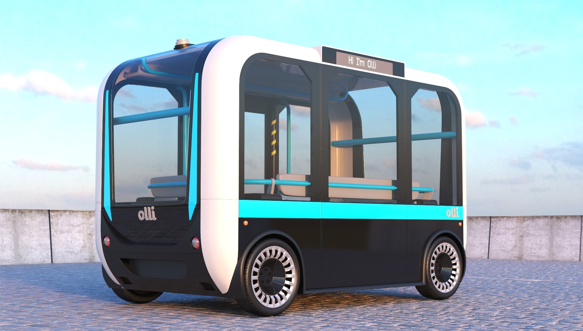 Olli Bus Driverless 3D Model - TurboSquid 1198805