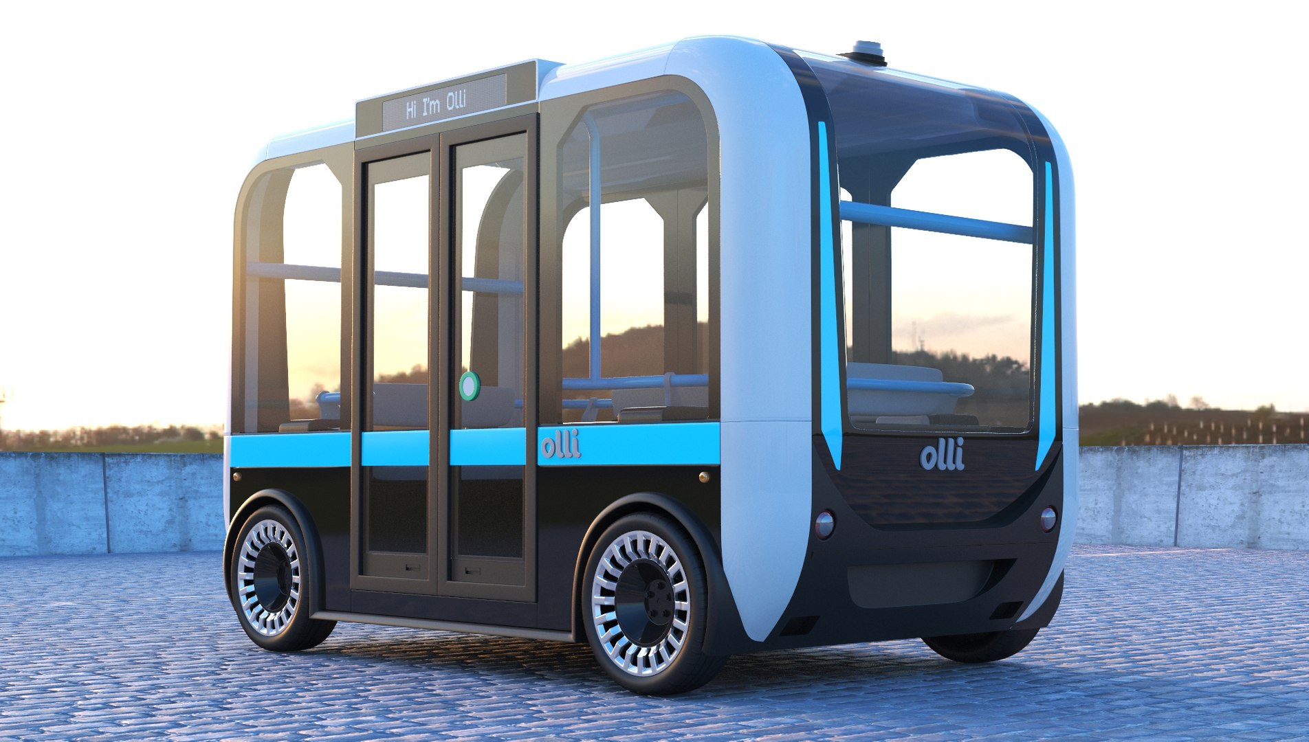 Olli Bus Driverless 3D Model - TurboSquid 1198805