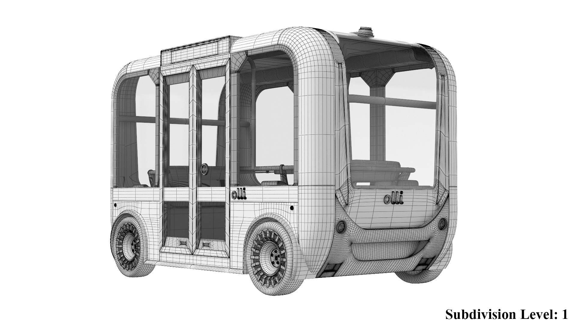 Olli Bus Driverless 3D Model - TurboSquid 1198805
