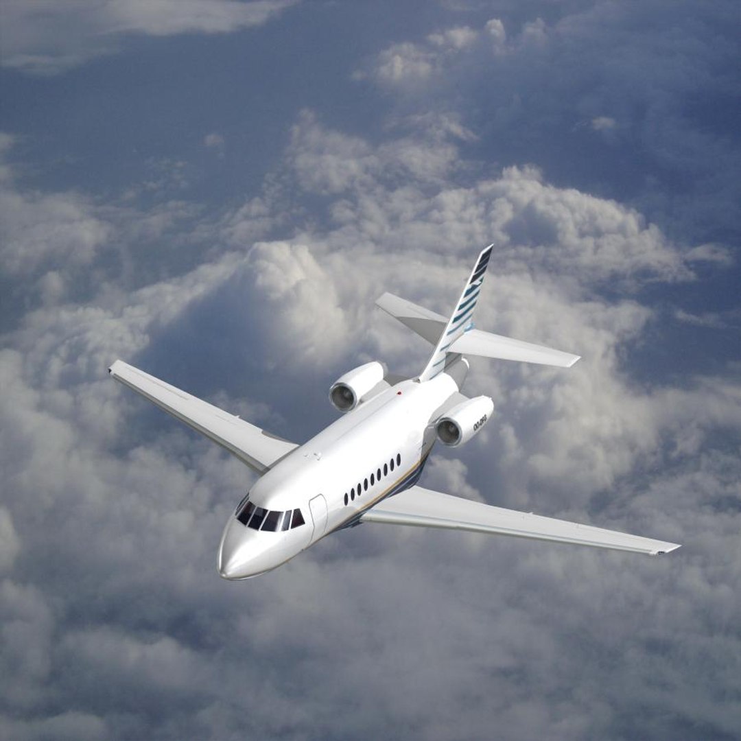 Dassault Falcon Business Jet 3d Model