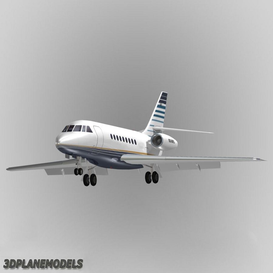 Dassault Falcon Business Jet 3d Model