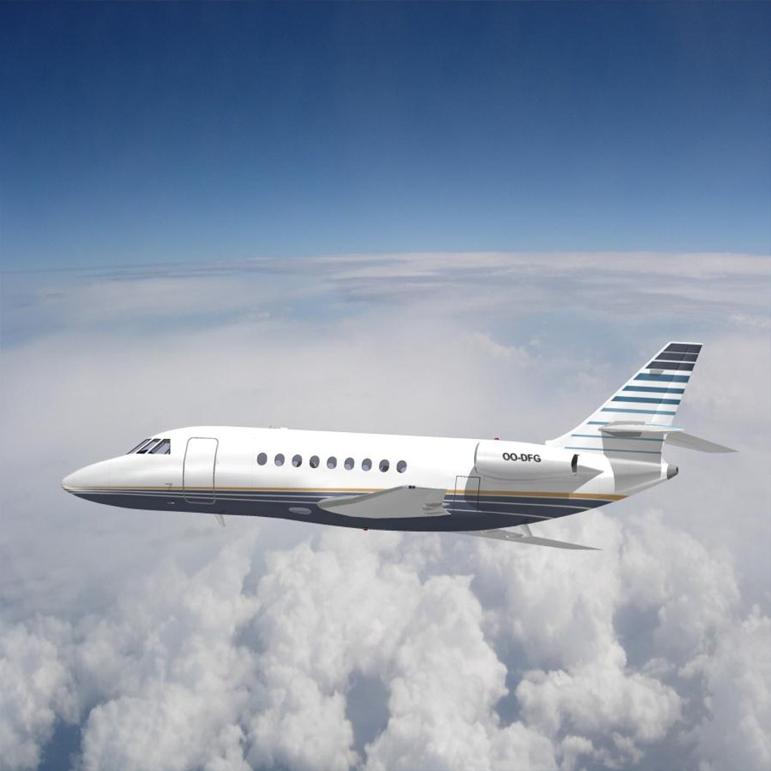 Dassault Falcon Business Jet 3d Model