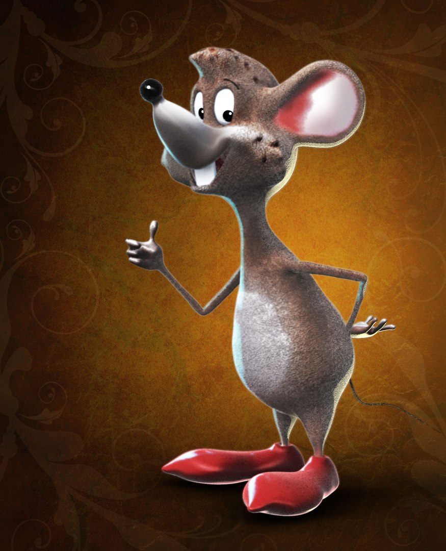 cartoon mouse 3d model
