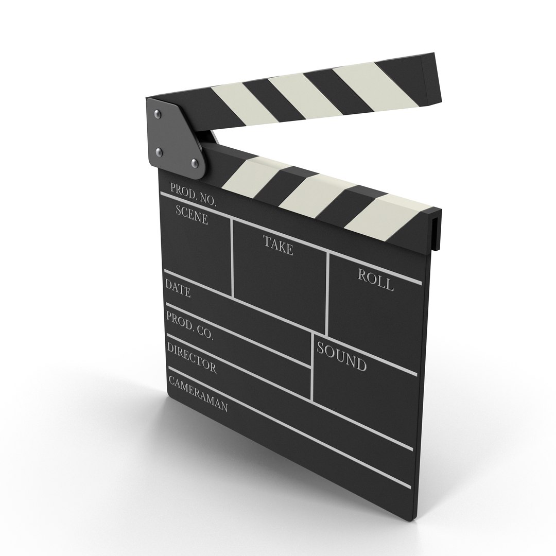 3D Model Clapperboard Clapper Board - TurboSquid 1240567