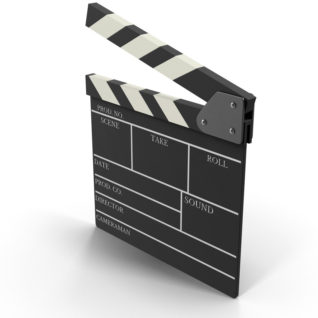 3D Model Clapperboard Clapper Board - TurboSquid 1240567