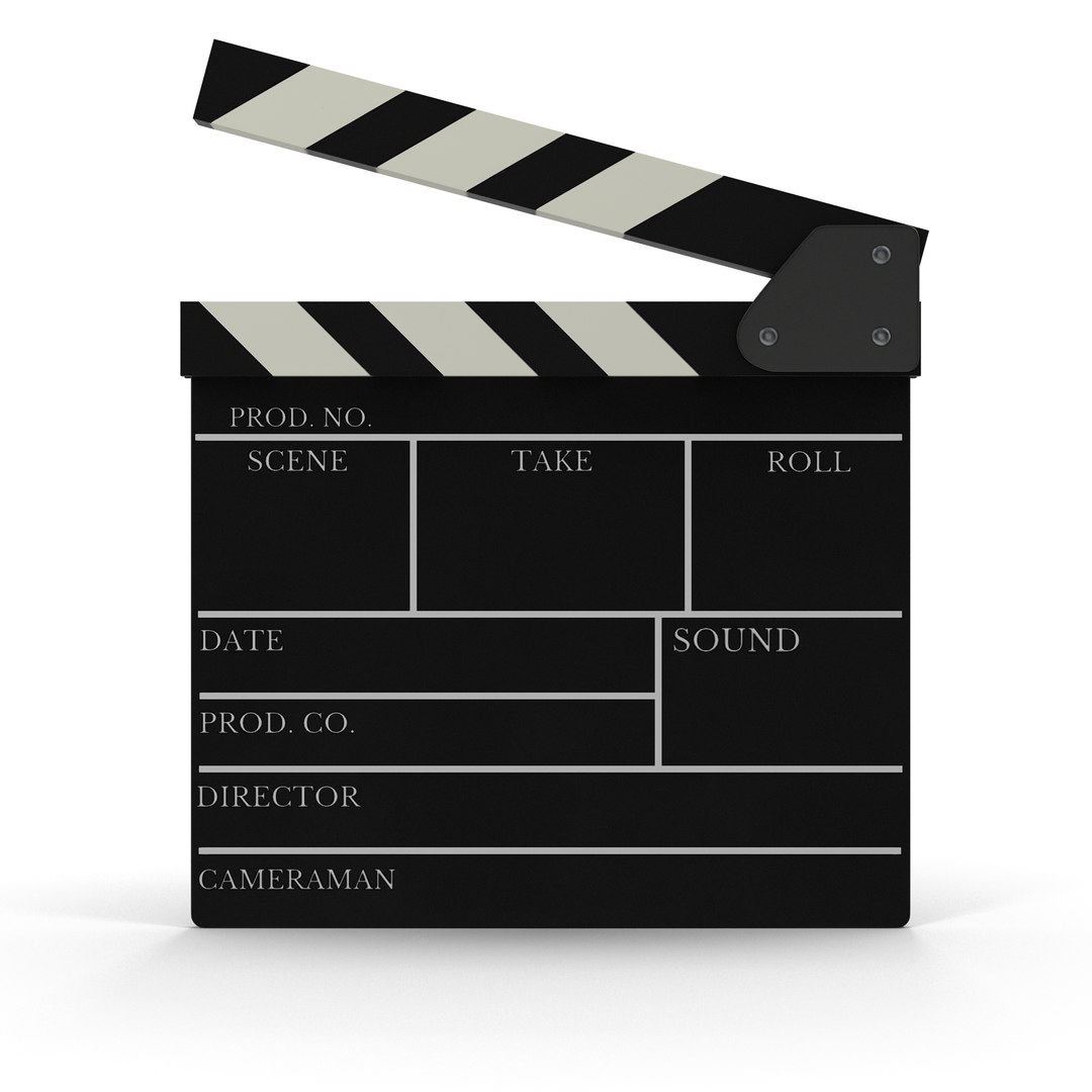 3D Model Clapperboard Clapper Board - TurboSquid 1240567
