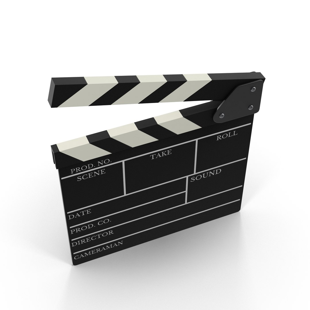 3D Model Clapperboard Clapper Board - TurboSquid 1240567