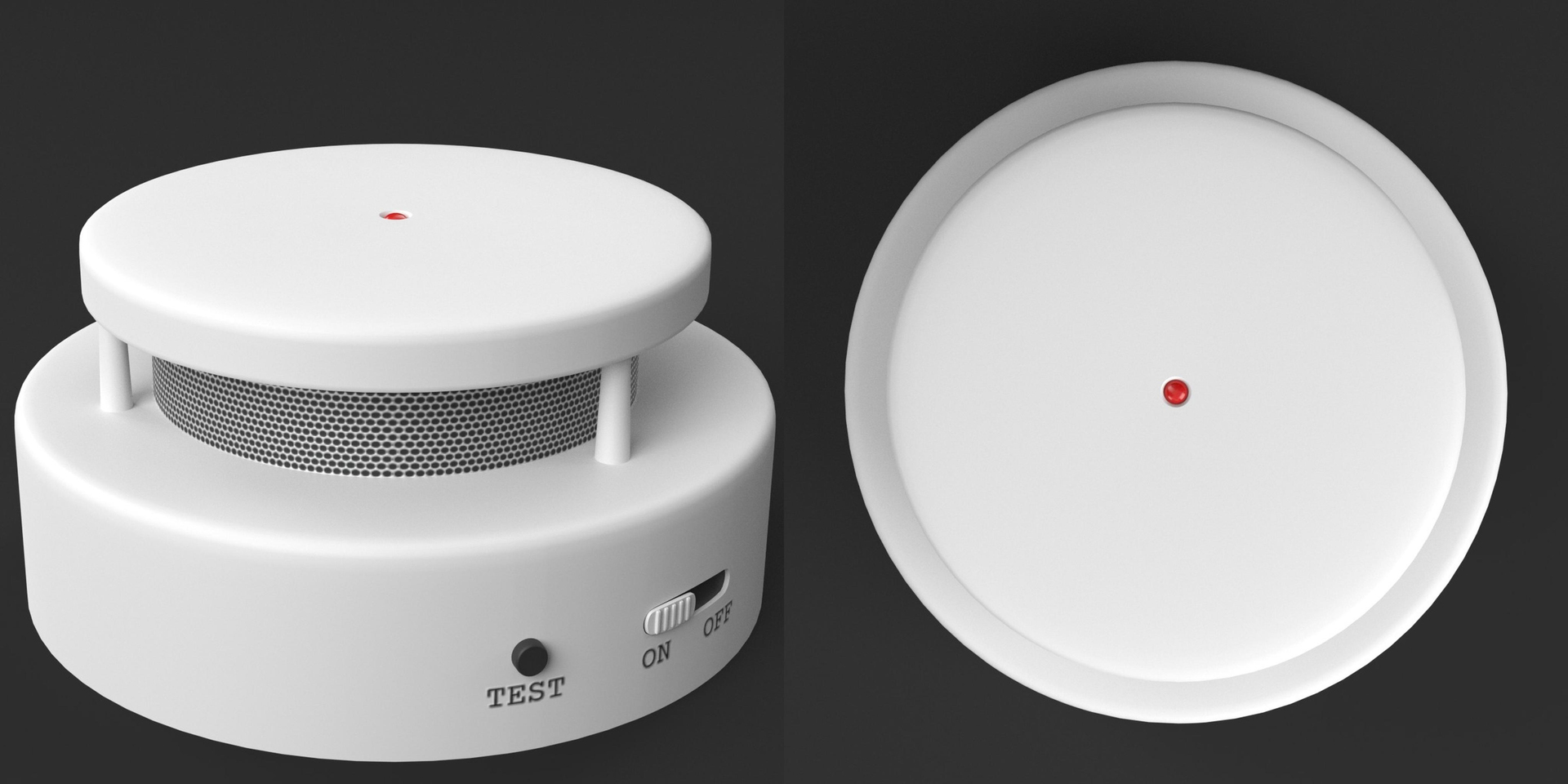 Smoke detector alarm model - TurboSquid 1931919