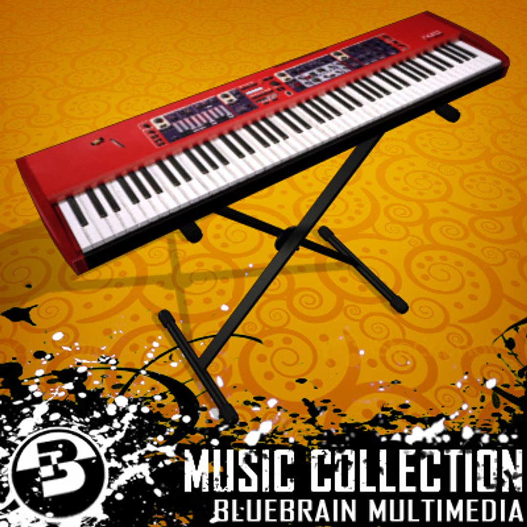 music keyboard 3d 3ds