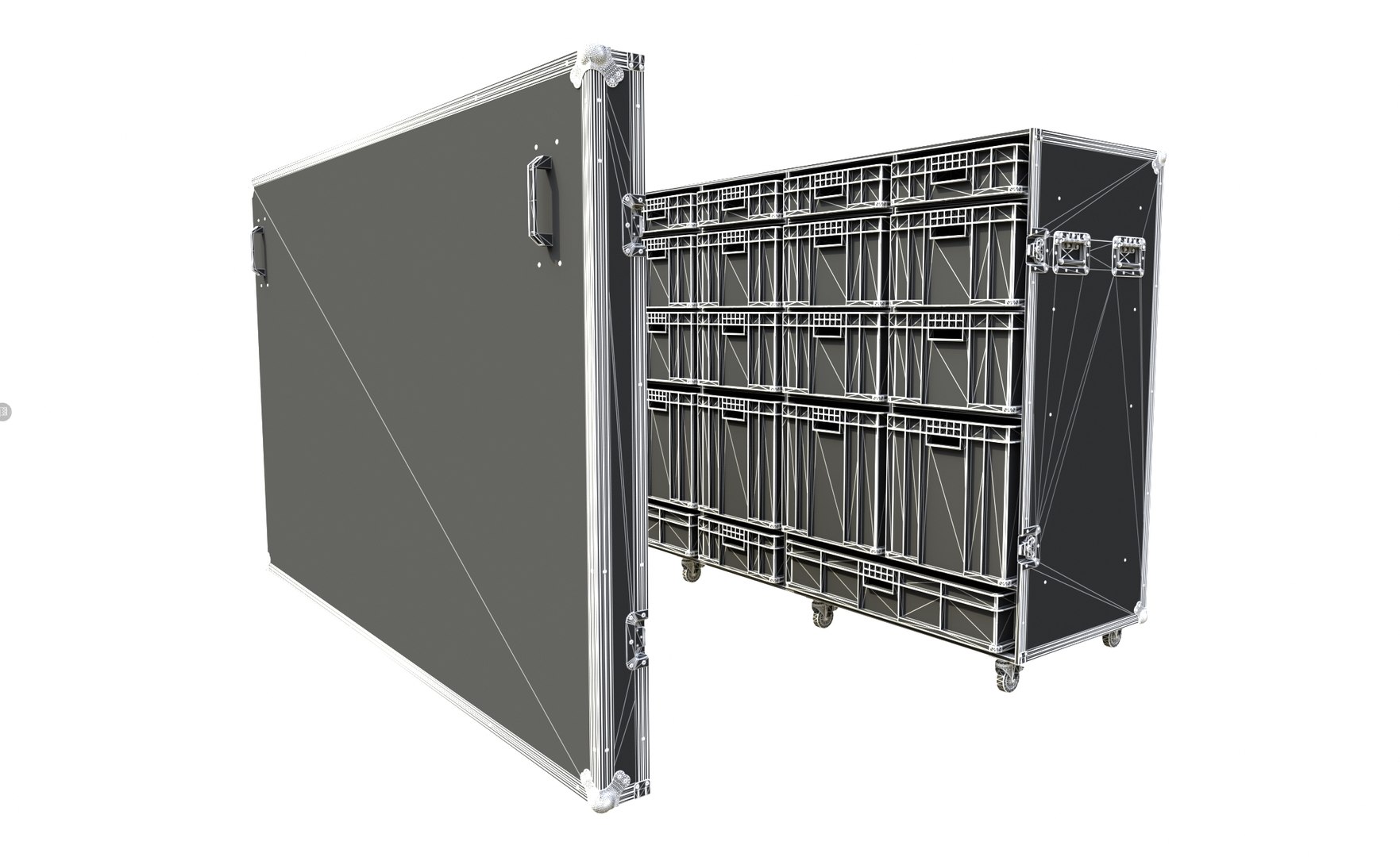 Large Euro Container Storage Case 1 3D Model - TurboSquid 2199523