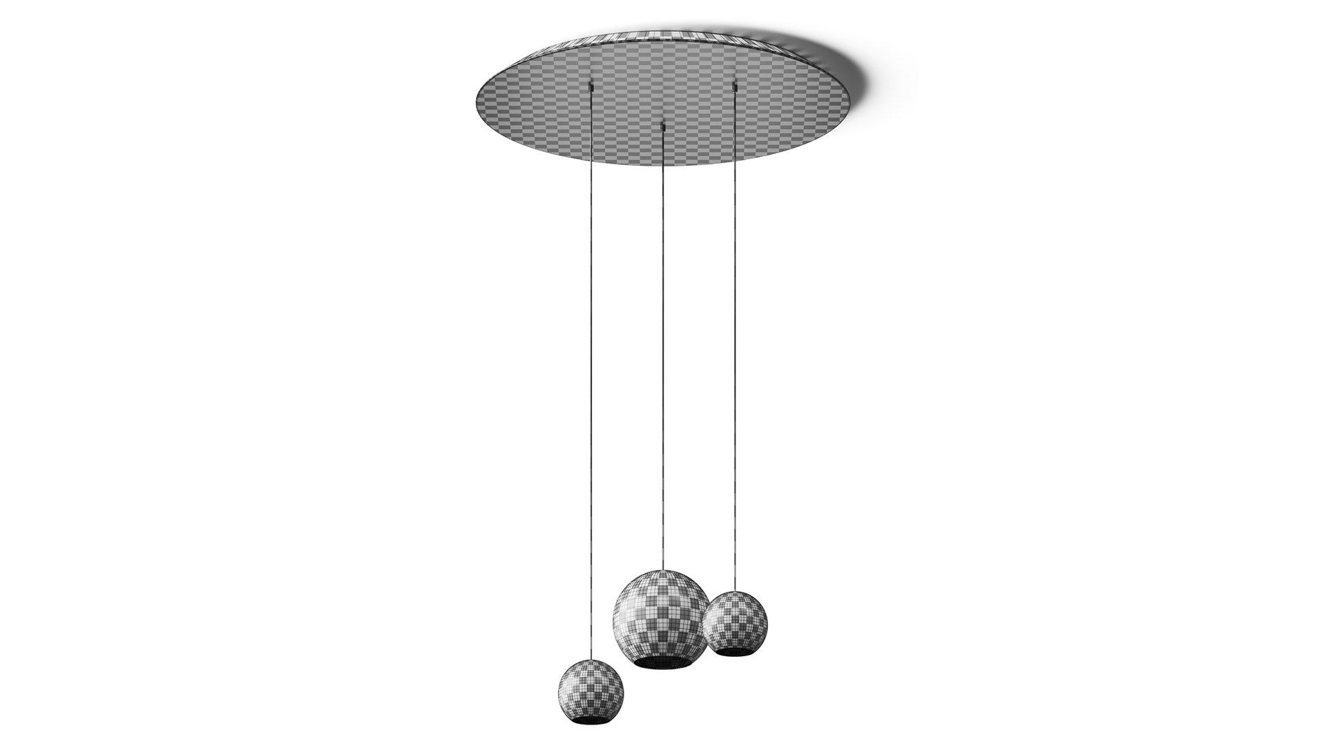Komot Design Kos Trio Baldachin Rund Pendant Lamp Model - TurboSquid ...