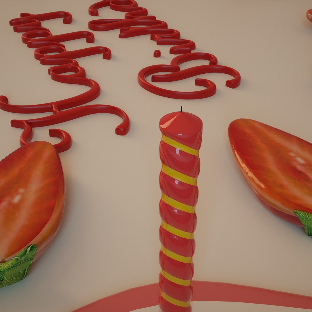 Happy Birthday Cake Obj