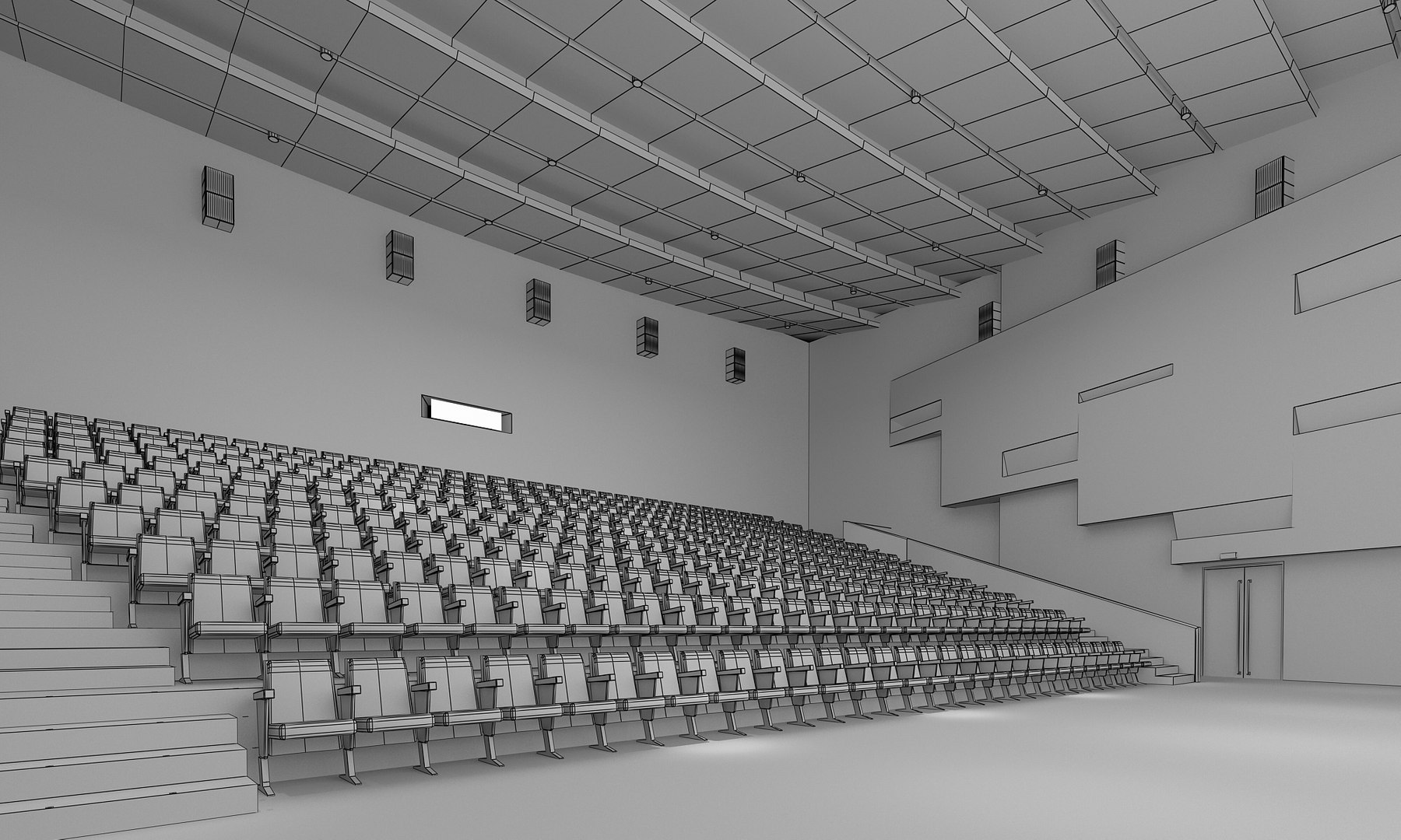 3D Model Movie Theater Interior 01 - TurboSquid 1932817