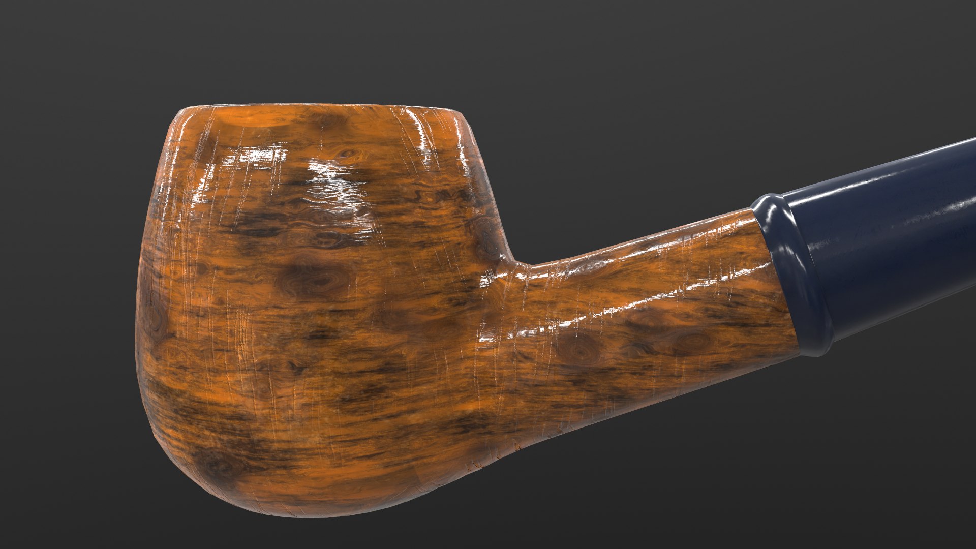 Smoking Pipe AR VR PBR Lowpoly With Game Ready 3D Model - TurboSquid ...