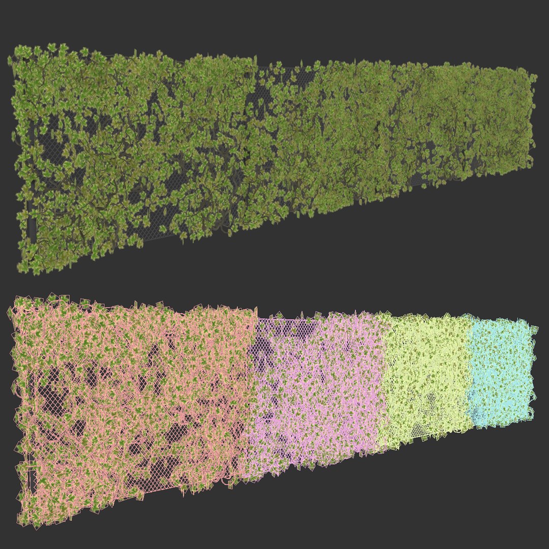 3D Fence With Ivy V11 - TurboSquid 1770815
