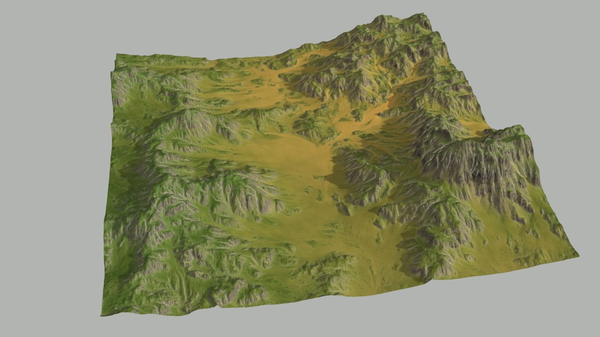 Terrain Realistic 3d Model