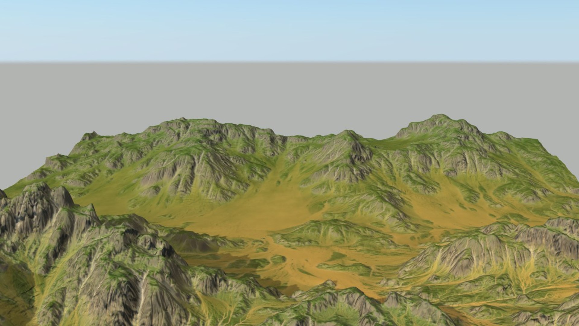 Terrain Realistic 3d Model
