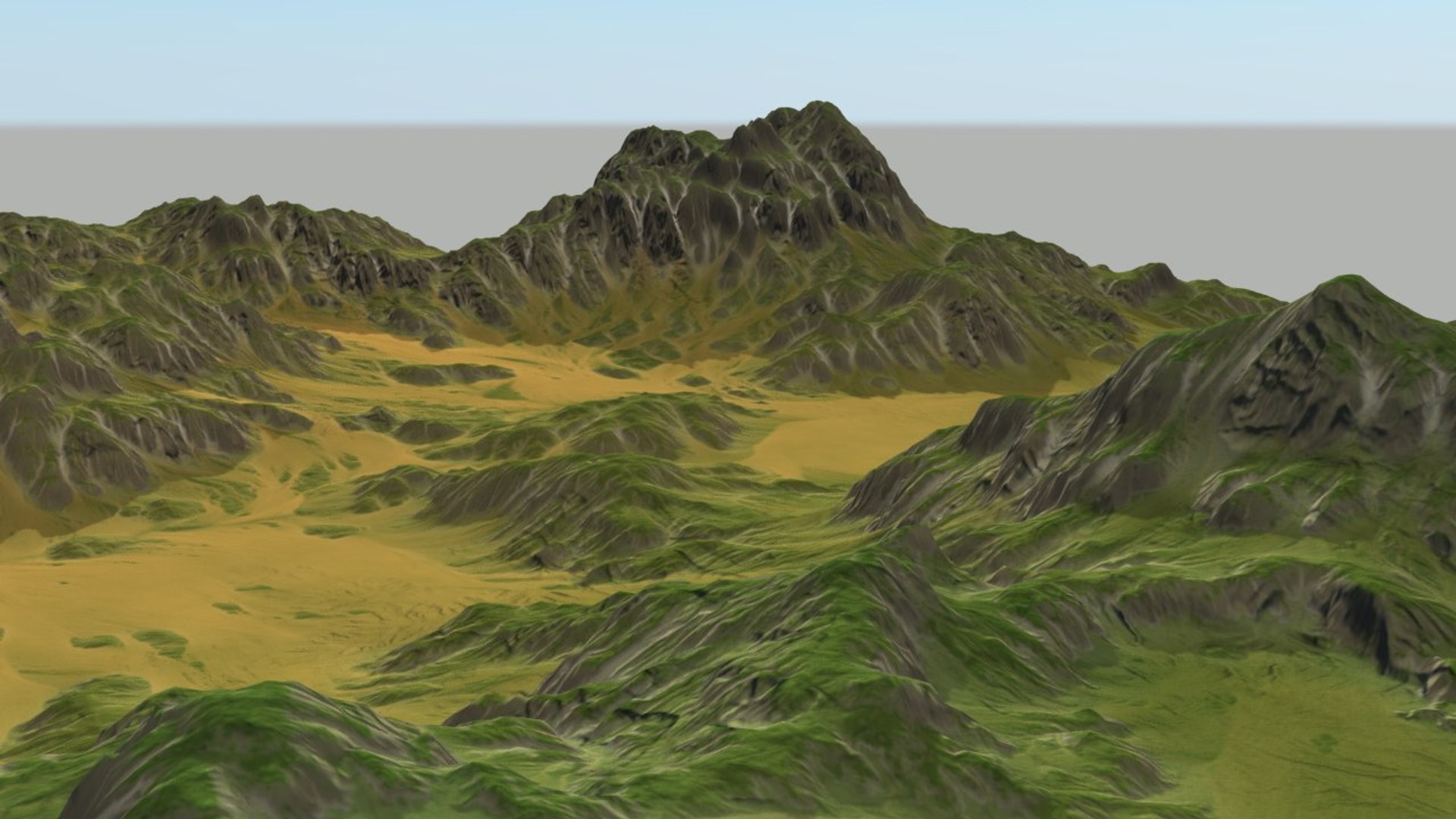 Terrain Realistic 3d Model