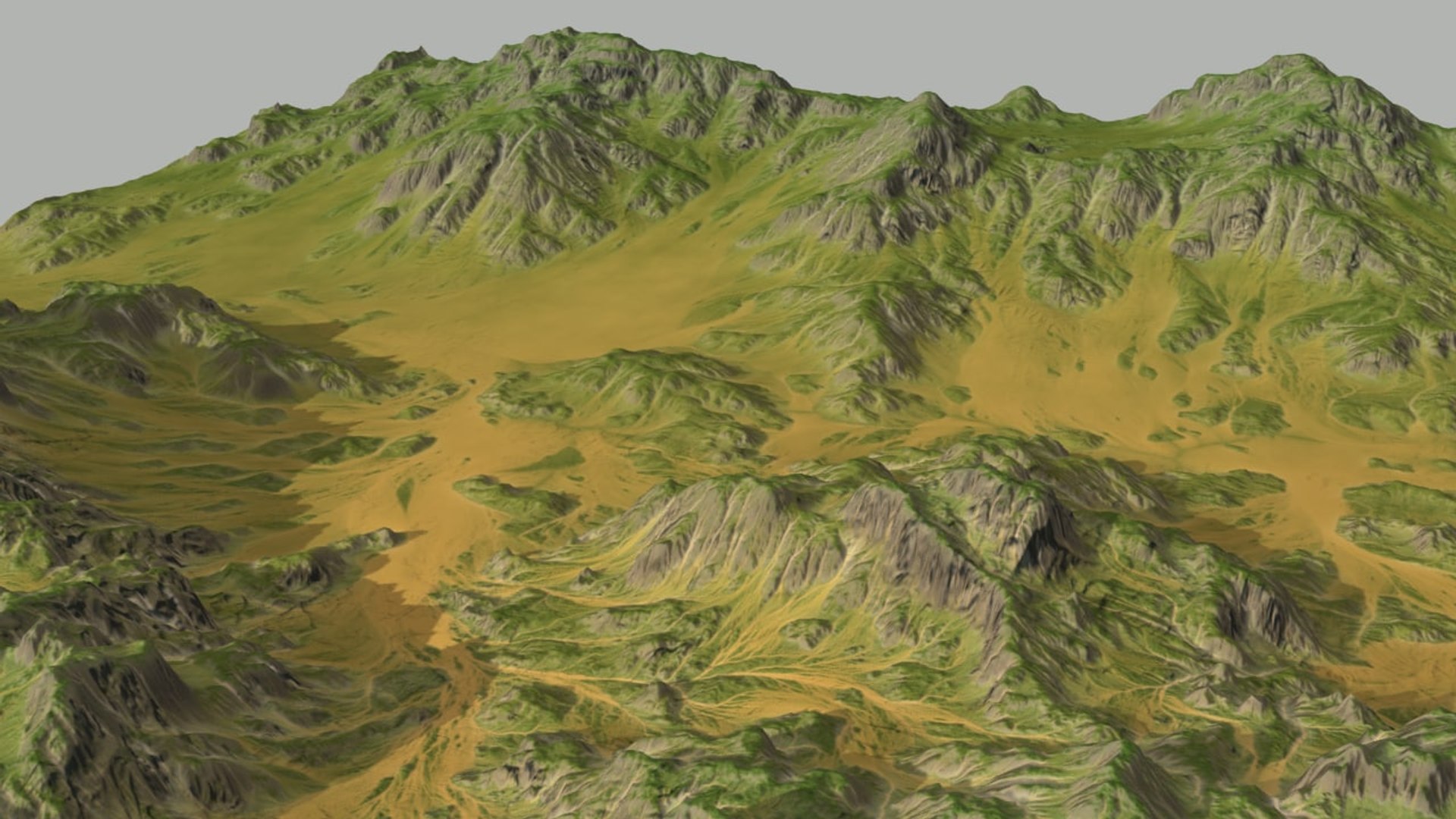 Terrain Realistic 3d Model