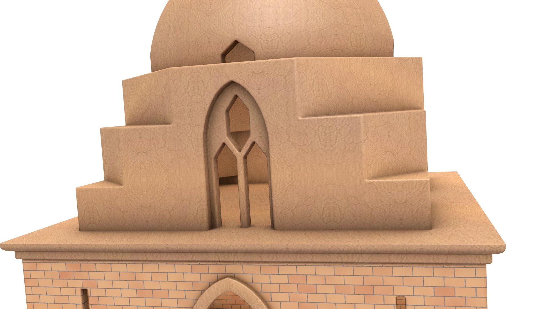3D Arabic Islamic Building - TurboSquid 2384359