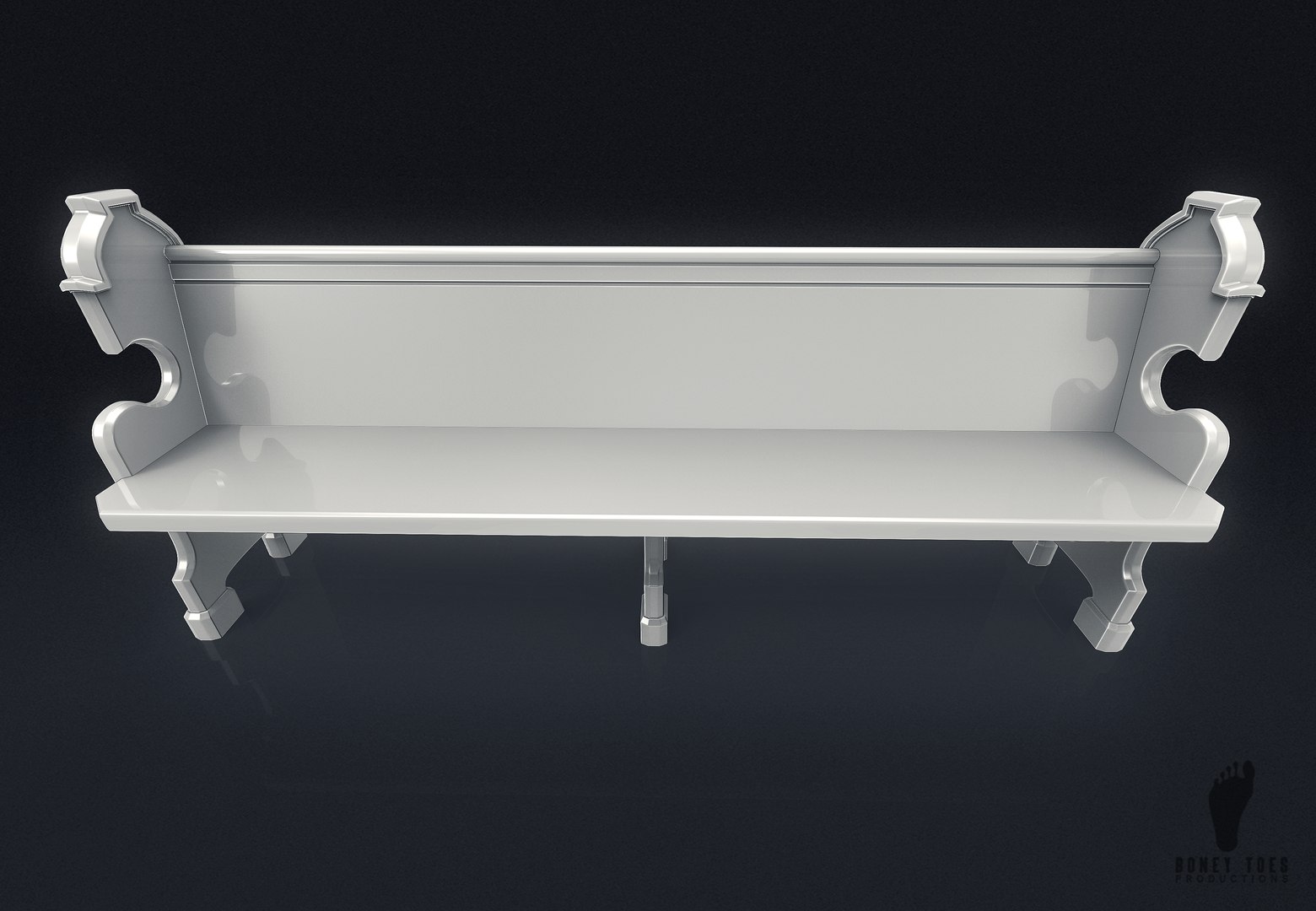 Church Pew 3D Model - TurboSquid 1243680