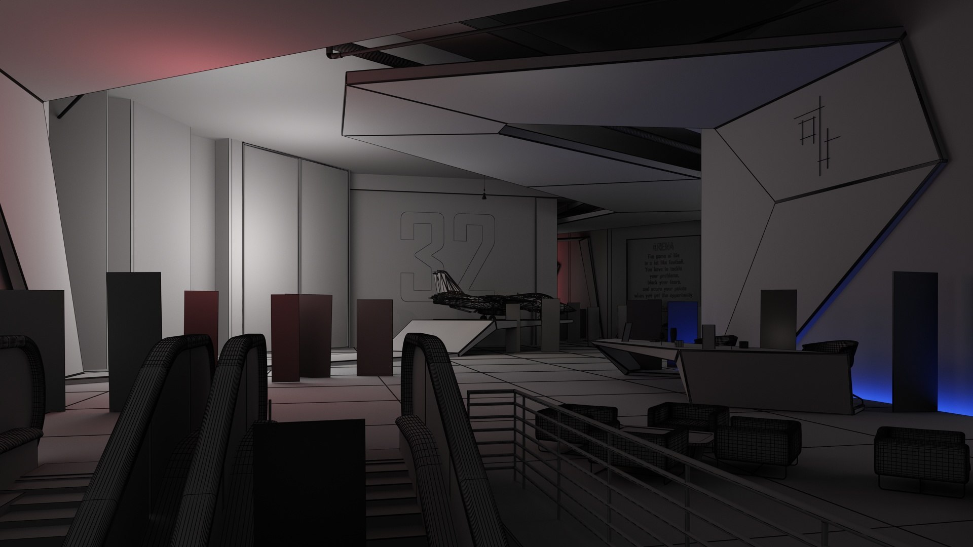 3D Gaming Video Cafe - TurboSquid 1679389