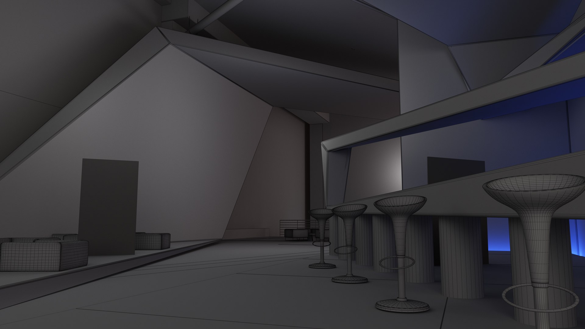 3D Gaming Video Cafe - TurboSquid 1679389