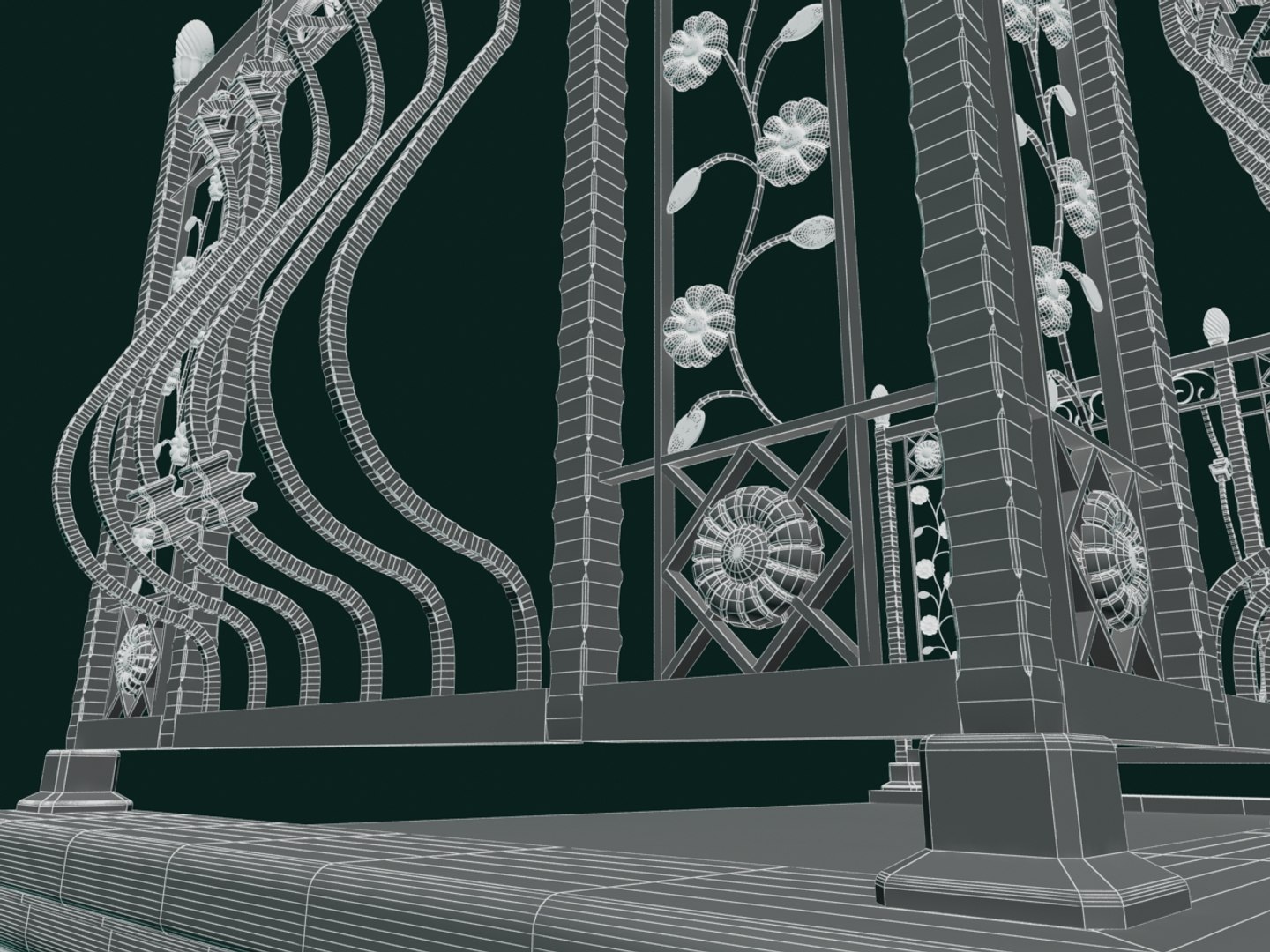 3D Architectural Balcony - TurboSquid 1371100