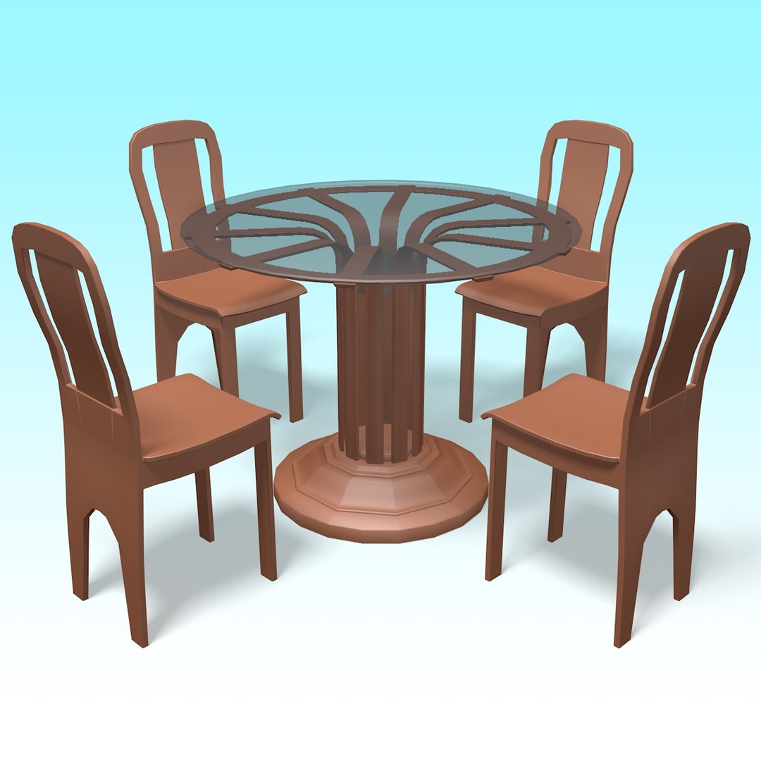 3D Dining Table - TurboSquid 1504397