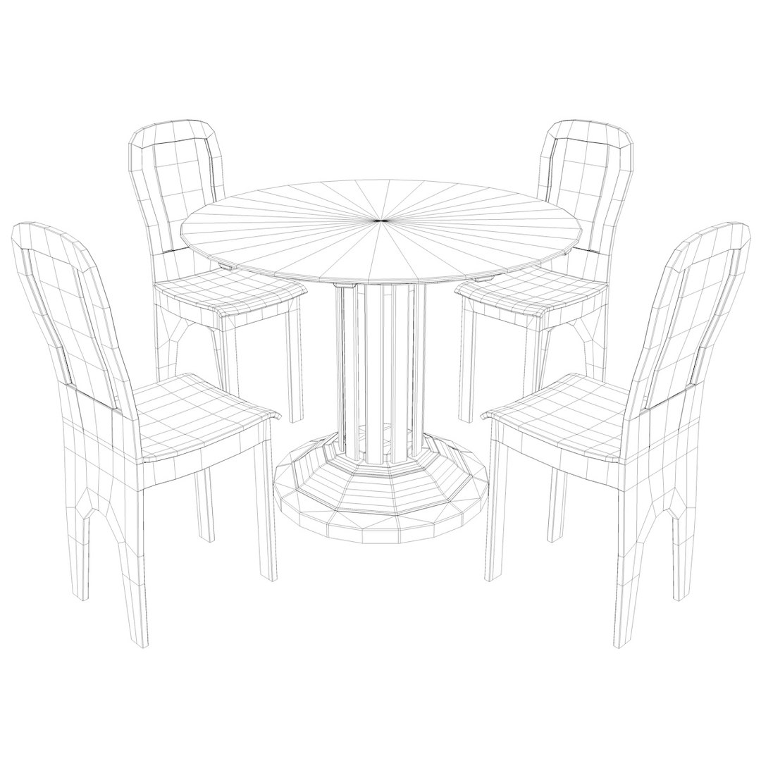 3D Dining Table - TurboSquid 1504397