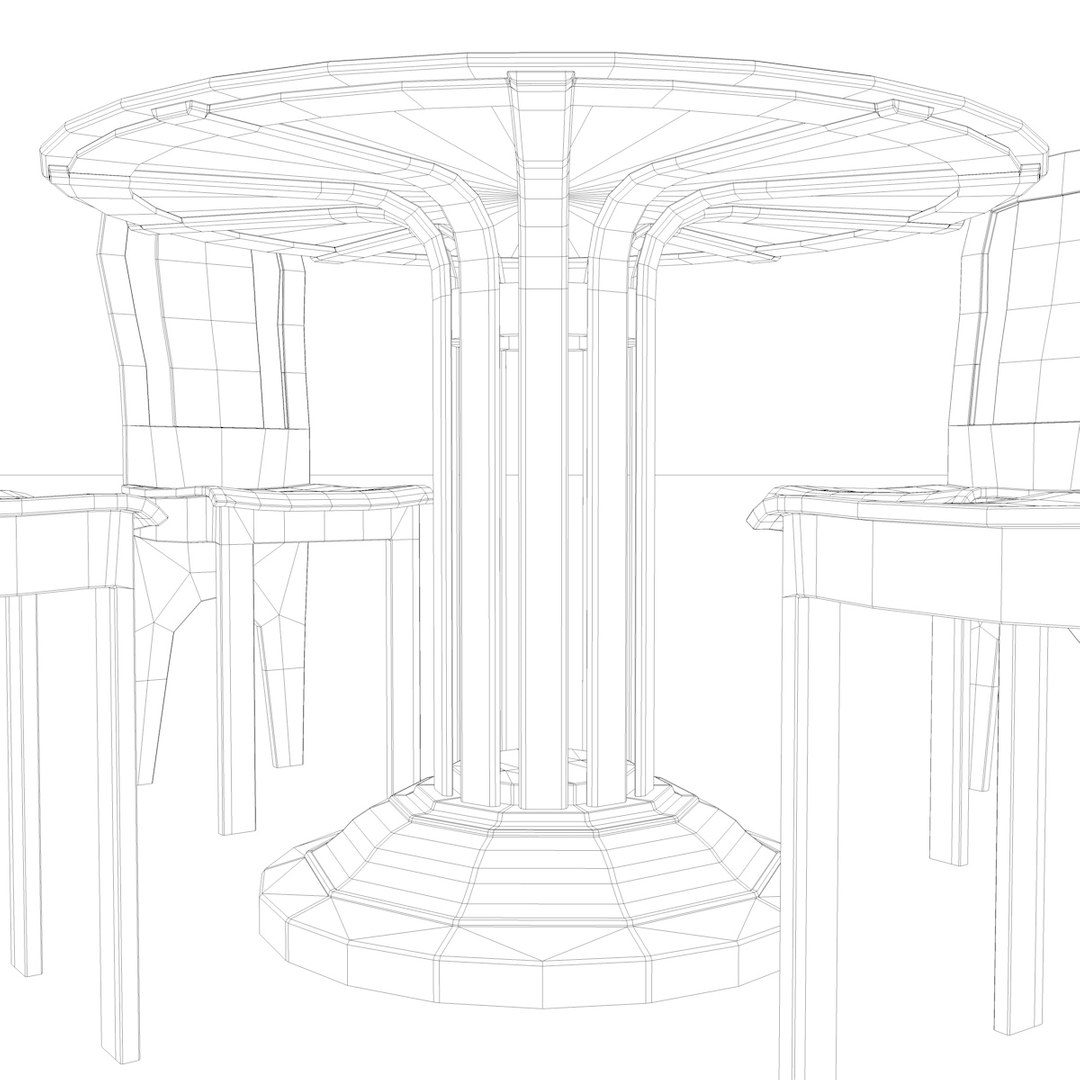 3D Dining Table - TurboSquid 1504397