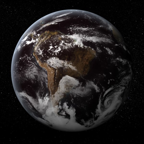 earth atmosphere 3d model