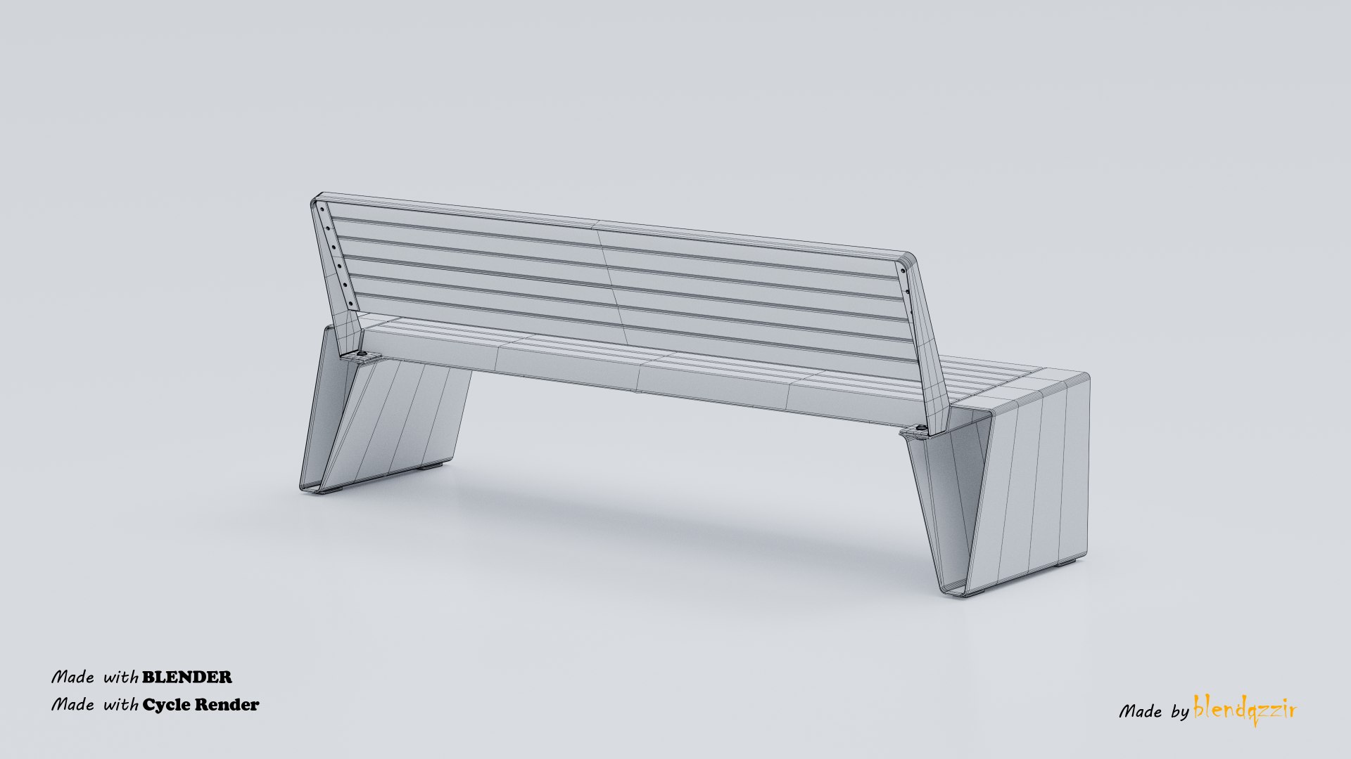 Bench Radium Seat 3D Model - TurboSquid 1664150